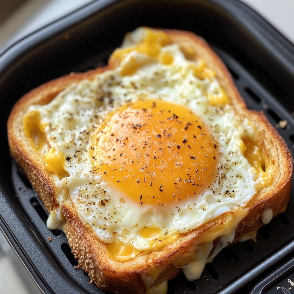 Air Fryer Egg and Cheese Toast – Quick and Delicious Breakfast – speedyyums