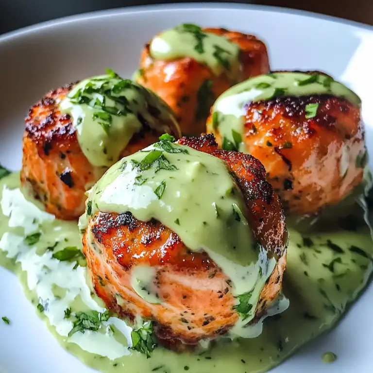 Salmon Balls with Creamy Avocado Sauce: A Healthy & Flavorful Dinner ...