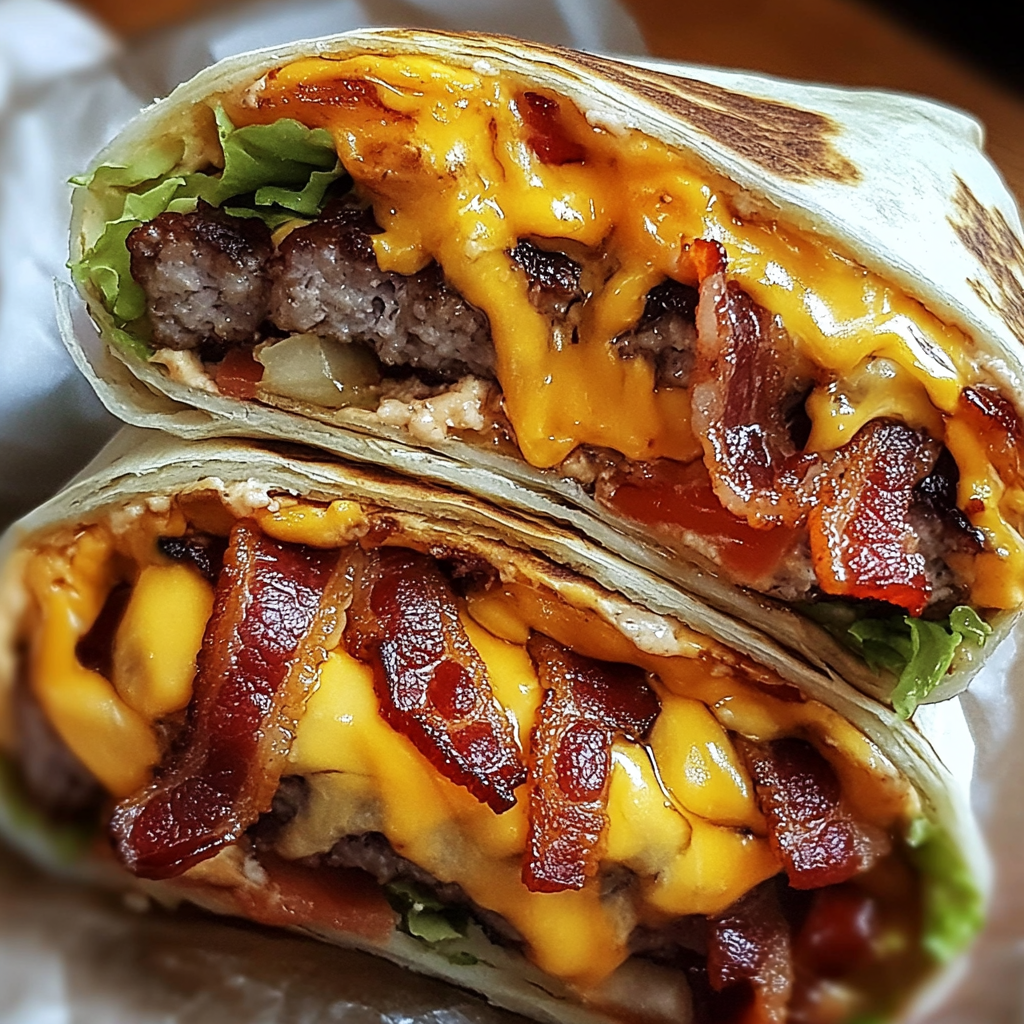 Cheesy Bacon Burger Wraps – Easy, Flavor-Packed Weeknight Dinner – My ...