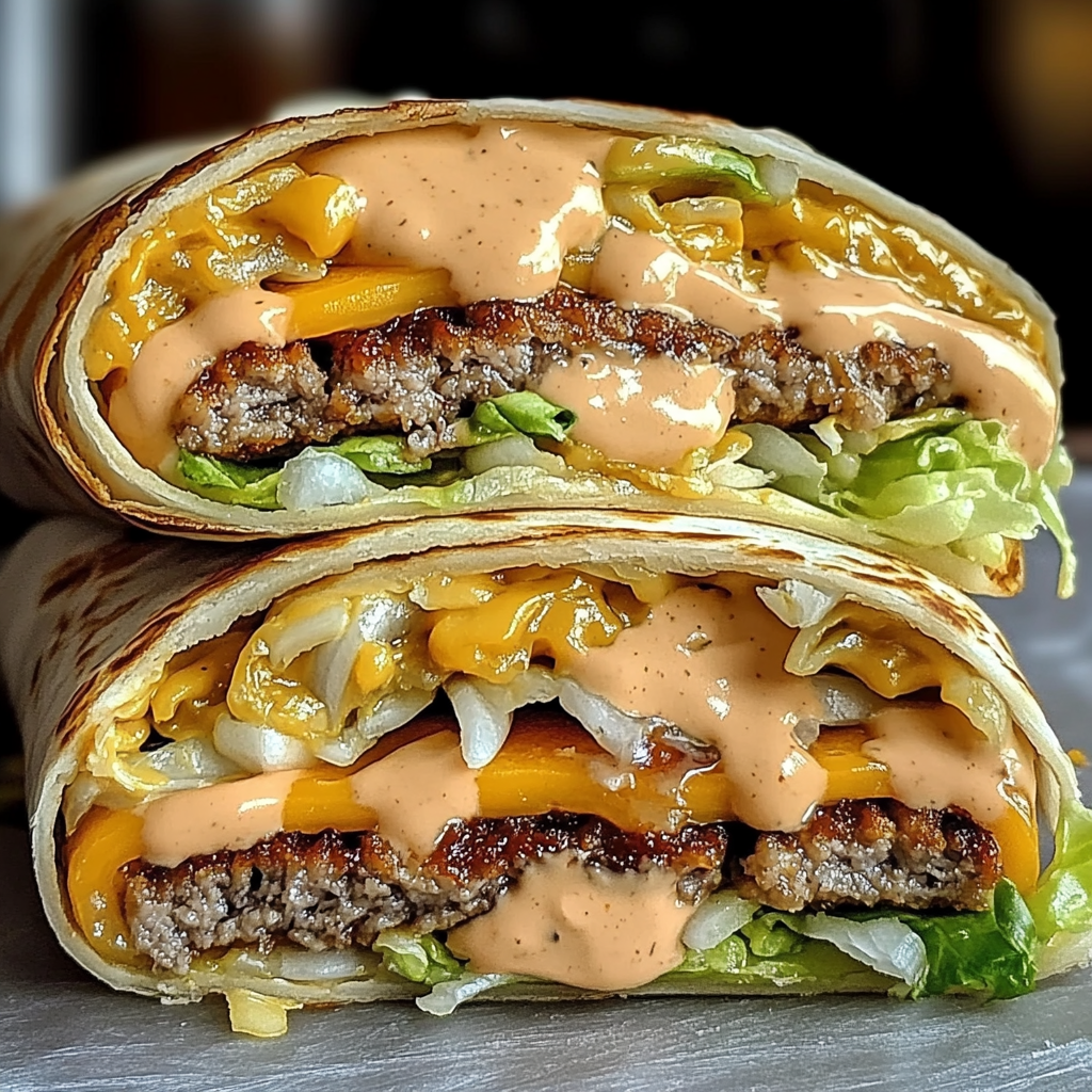 Homemade Big Mac Wraps With Special Sauce – A Fast Food Favorite Made ...