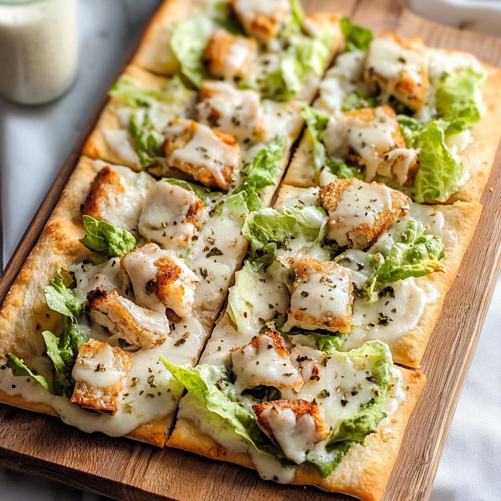 Chicken Caesar Flatbread – Quick, Flavorful & Family-Friendly Meal – My ...