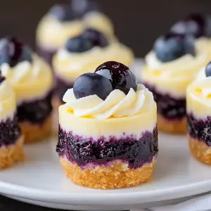 Mini Lemon Blueberry Cheesecakes – Juicy, Creamy & Perfect for Spring ...