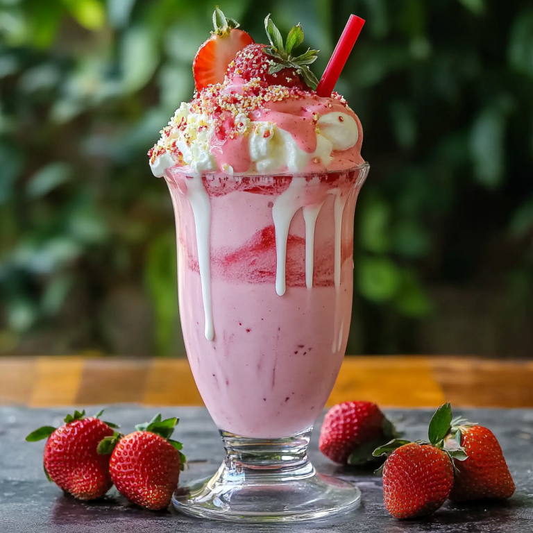 The Best Strawberry Milkshake – Thick, Creamy & Bursting with Real ...