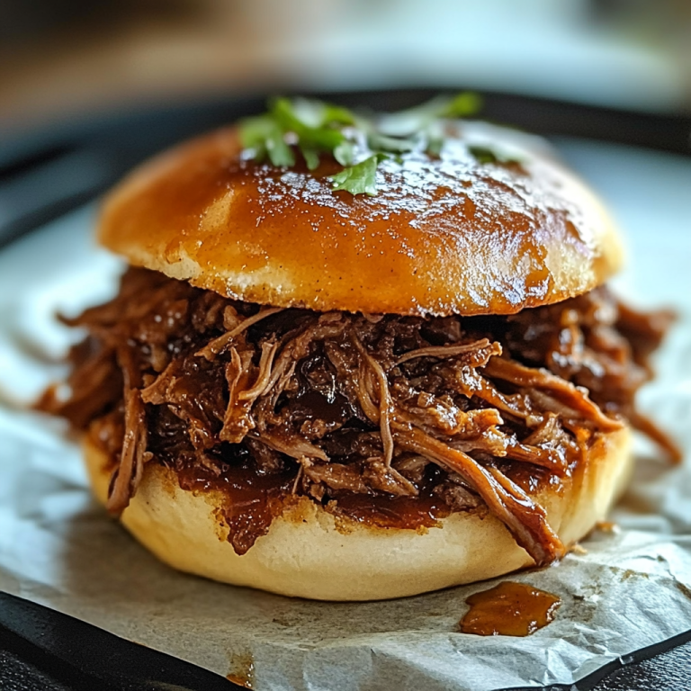 Easy BBQ Pulled Beef – Tender, Smoky & Flavor-Packed Sandwich Filling ...