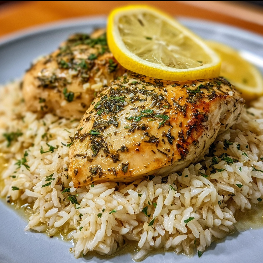 Slow Cooker Lemon Herb Chicken and Rice – Easy Comfort Food Dinner ...