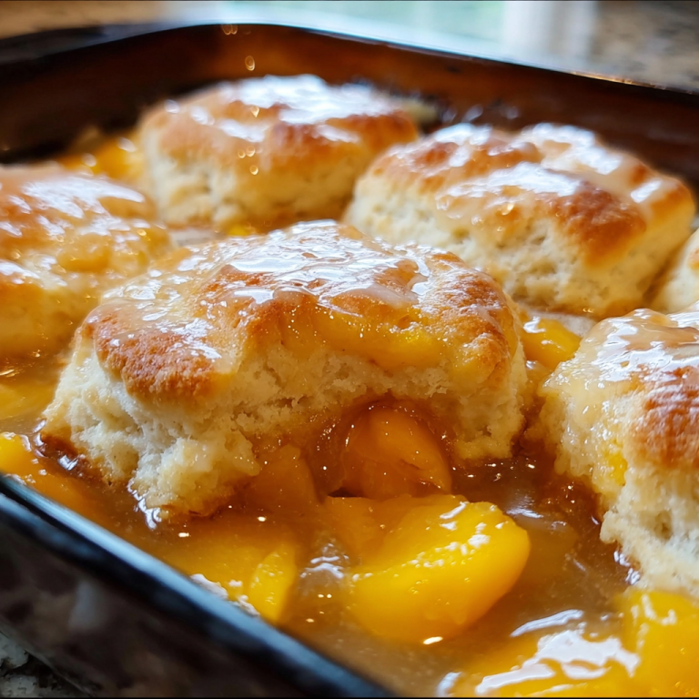 Peach Butter Swim Biscuits – Easy Southern-Style Dessert – speedyyums