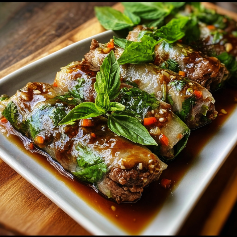 Thai Basil Beef Rolls – Fresh, Flavorful & Perfect for Summer – speedyyums