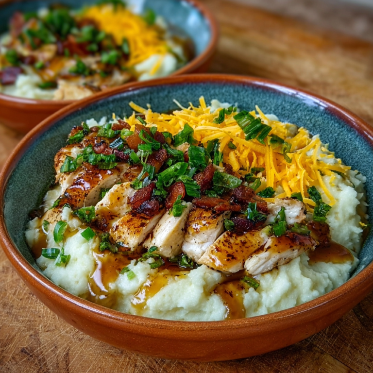 Chicken Mashed Potato Bowls – Hearty, Cozy & Easy Dinner – speedyyums